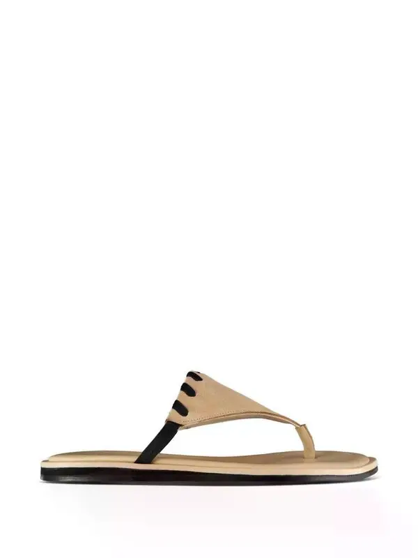Yuzefi Maris Whipstitch Flip Flops - Neutrals