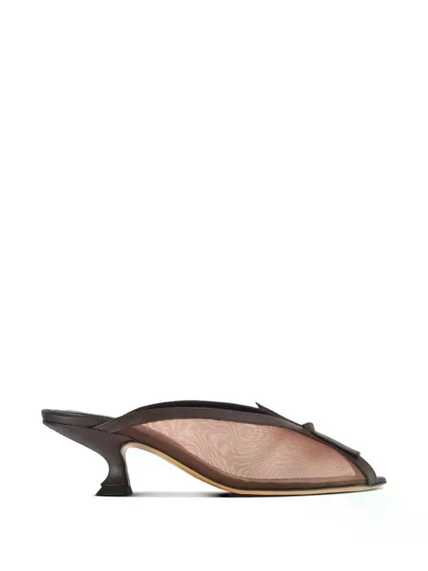 Yuzefi Althea Mesh Mules - Brown