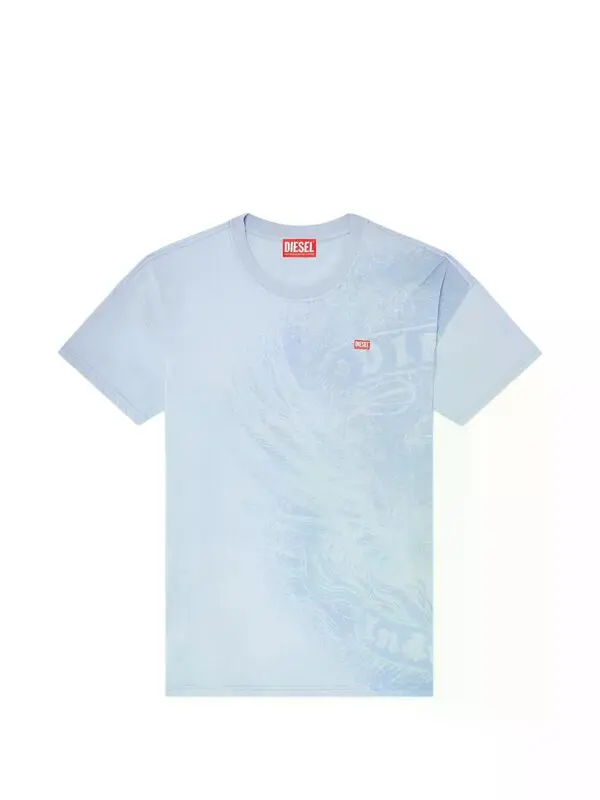 DIESEL® Logo-print Jersey T-shirt - Blue