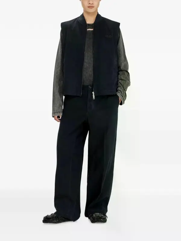 DIESEL® Cotton Wide-leg Trousers