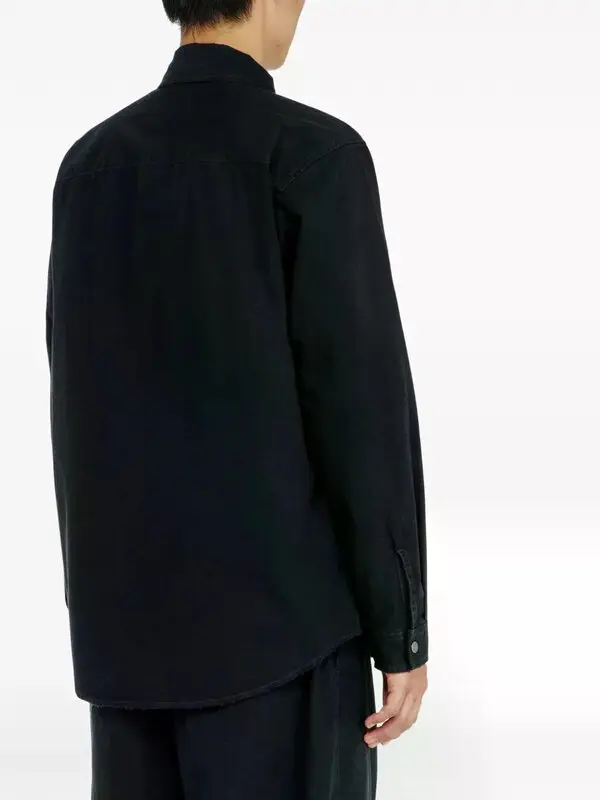 DIESEL® Oval D Logo Zip-up Shirt