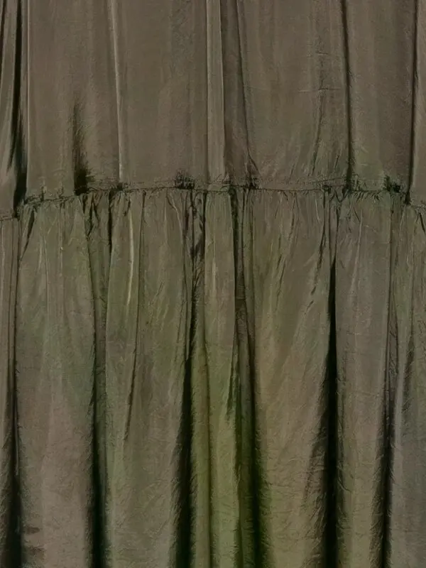 Aspesi Tiered Crinkled Maxi Skirt