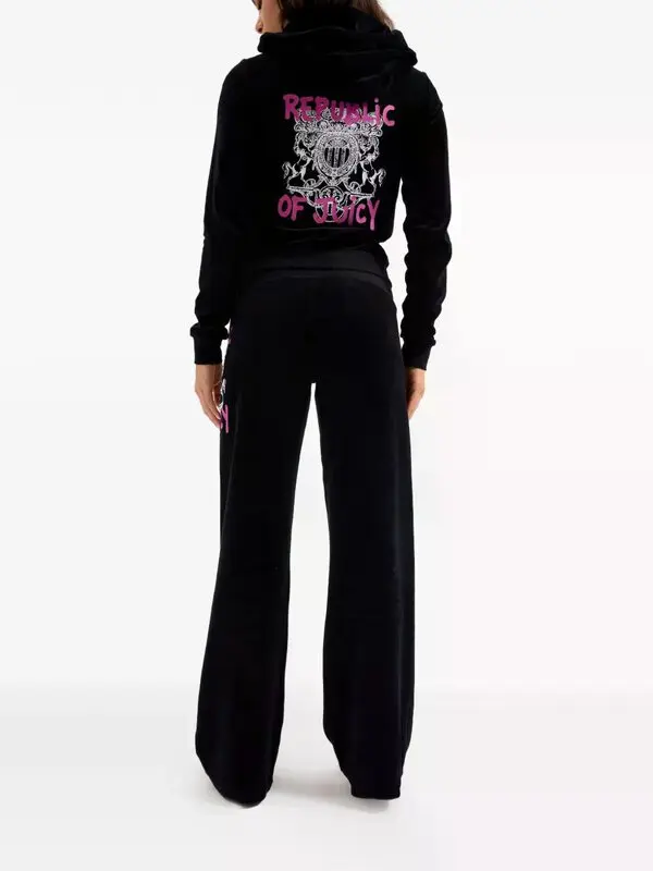 Juicy Couture Velour Track Pants - Black