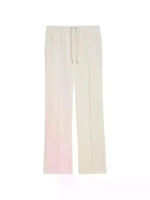 Juicy Couture Diamanté Velour Track Pants - White