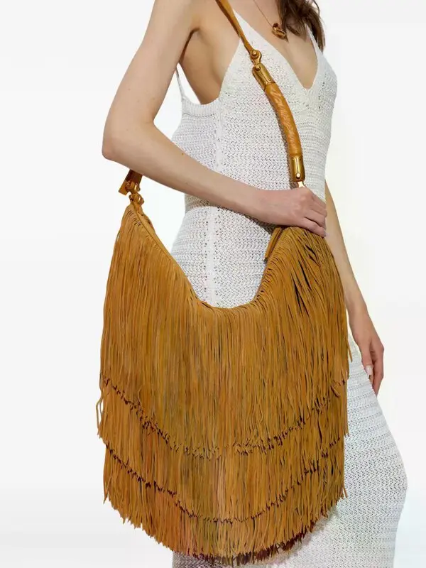 Balmain Bène Hobo Leather Tote Bag