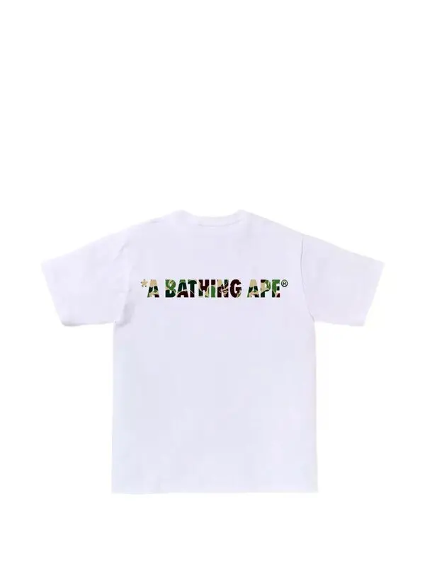 A BATHING APE Camo-print Logo-patch T-shirt