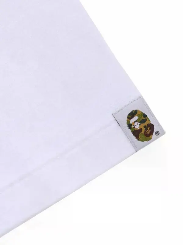 A BATHING APE Camo-print Logo-patch T-shirt