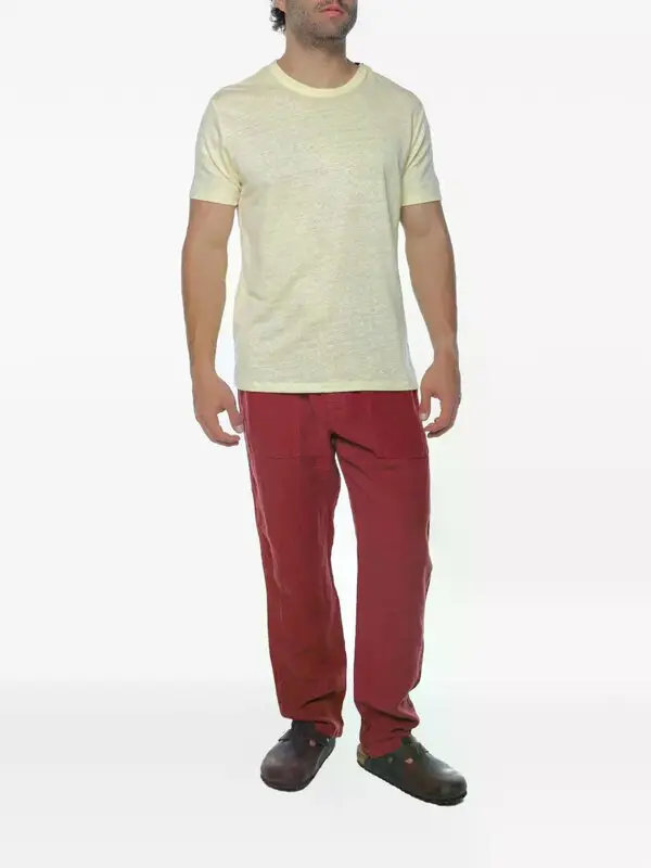 MC2 SAINT BARTH Ecstasea Logo-embroidery T-shirt - Yellow