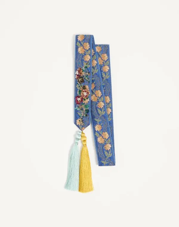 Valentino Garavani Embroidered Viscose Bandeau Scarf - Multicolour