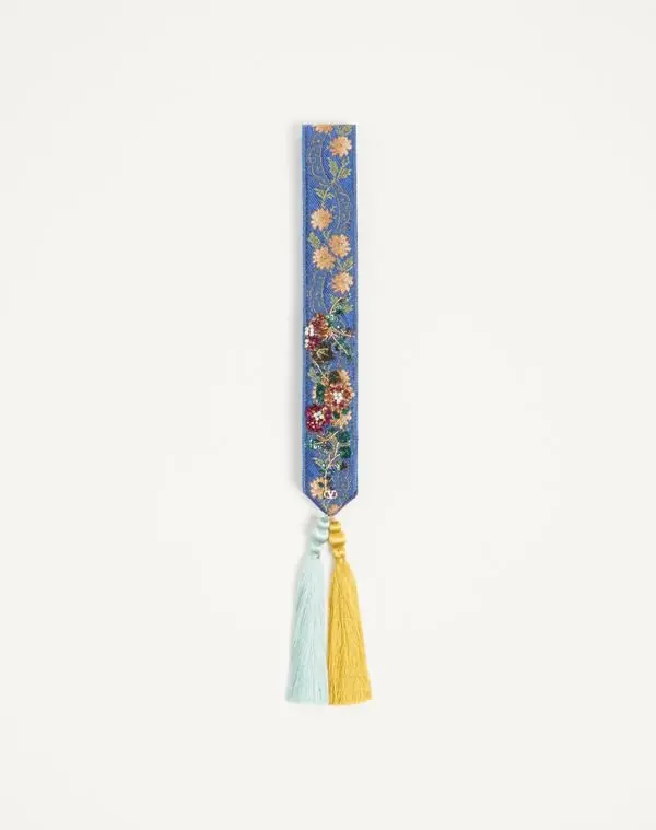 Valentino Garavani Embroidered Viscose Bandeau Scarf