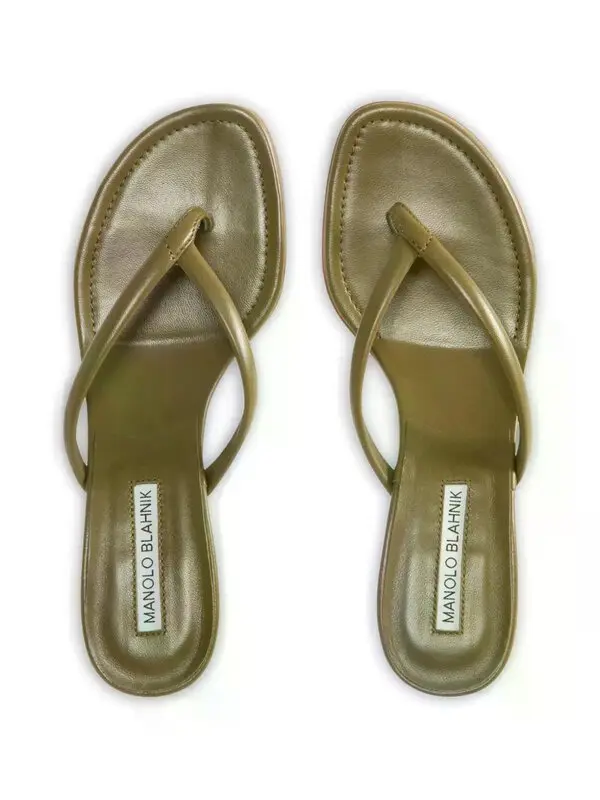 Manolo Blahnik Paterno Thong Sandals