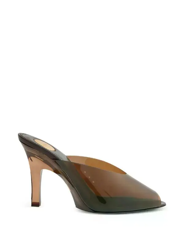 Saint Laurent Sabrina Mules - Brown