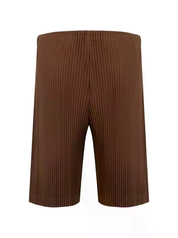 Issey Miyake Pleated Shorts - Brown