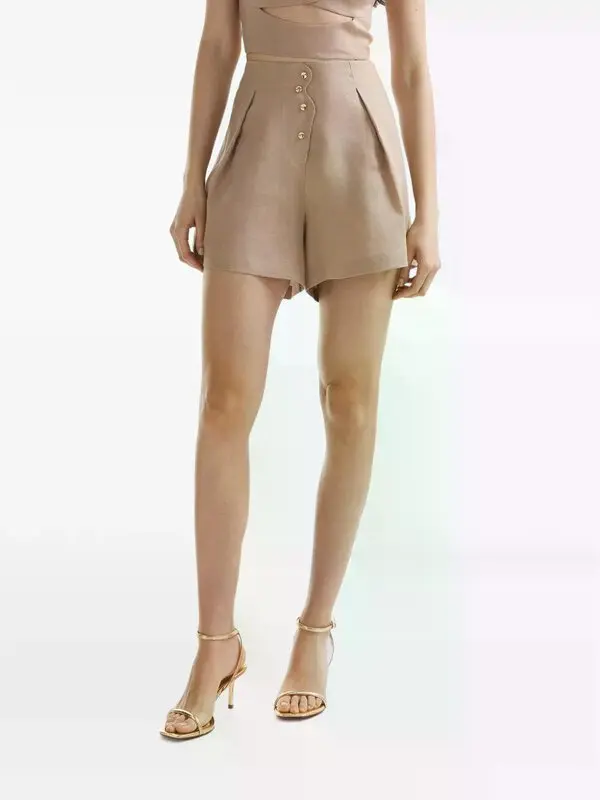 MIA PECULIAR Button-fastening Tailored Shorts