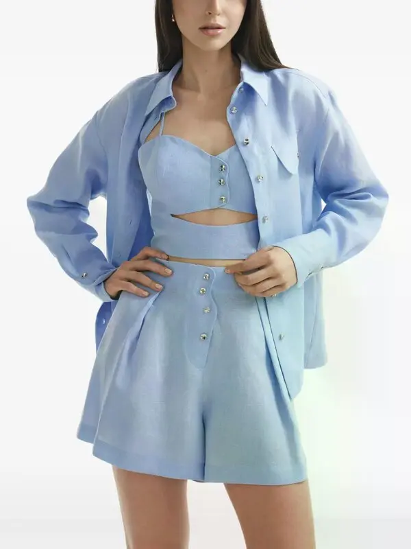 MIA PECULIAR Button-fastening Shorts