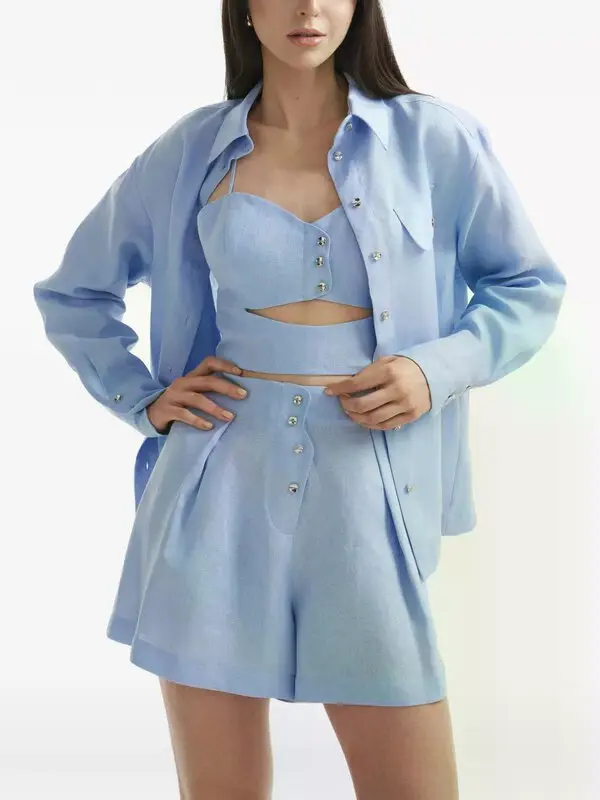MIA PECULIAR Button-fastening Shorts