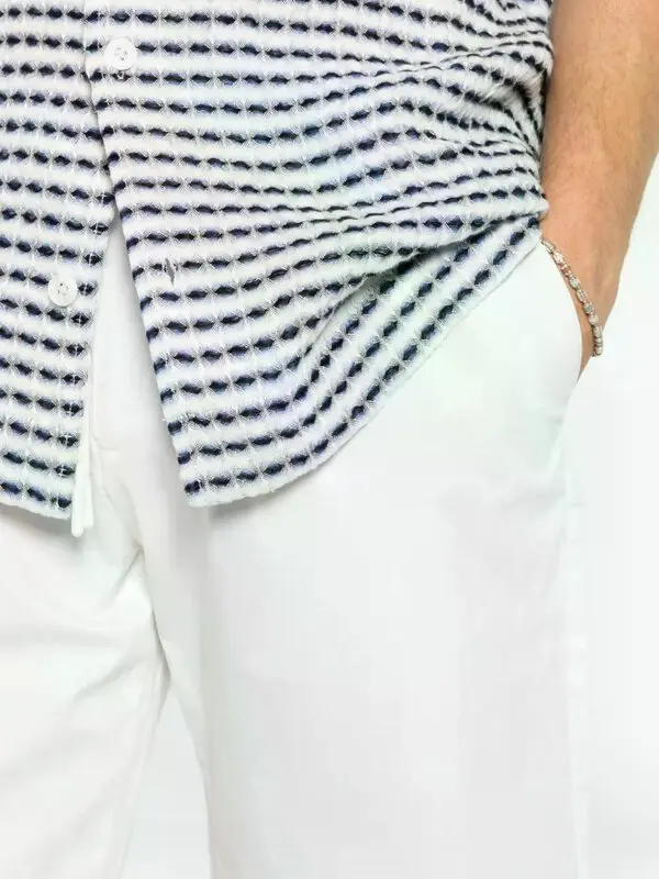 ALLEY DOCKS 963 Drawstring Waist Twill Shorts