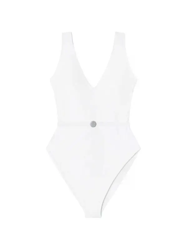 Tory Burch Belted Swimsuit - White