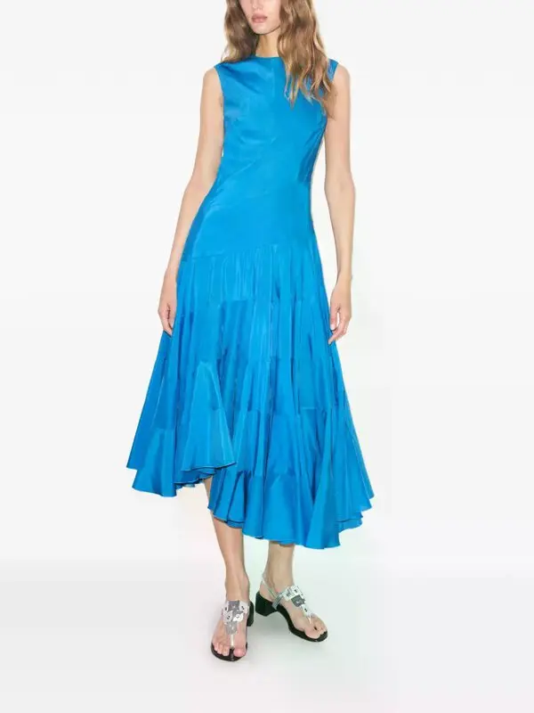 Tory Burch Flared Cotton Silk Dress