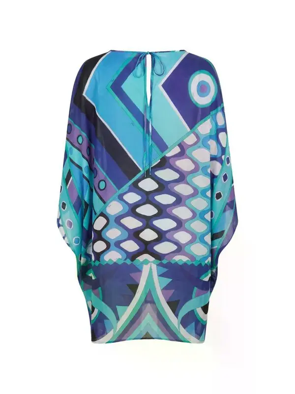 Emilio Pucci Vivara Iride-print Batwing Blouse