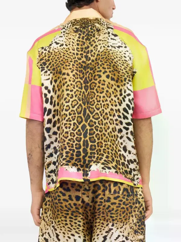 Roberto Cavalli Leopard-print Shirt