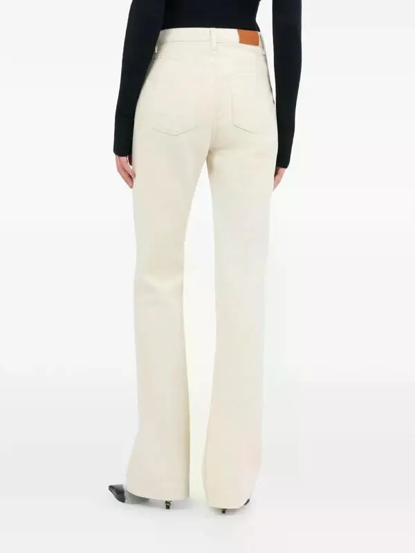 Roberto Cavalli Flared Jeans With Logo Patch