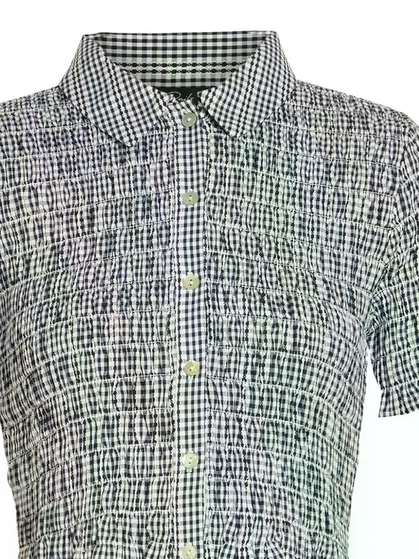 Rails Alton Shirred Gingham Shirt