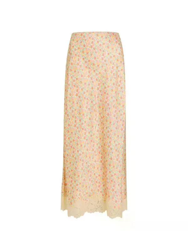 Rixo Matilde Floral-print Midi Skirt - Neutrals