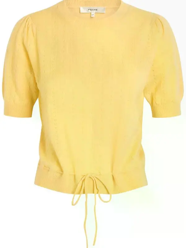 FRAME Charm Drawstring Waist Sweater