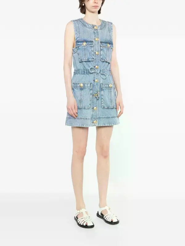 Aje Goldie Denim Dress