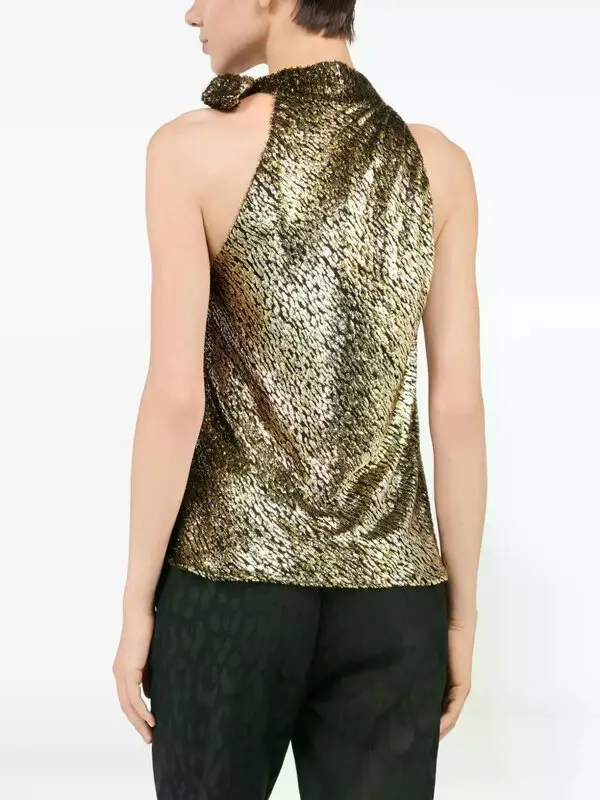 Roberto Cavalli Halterneck Bow Detail Top