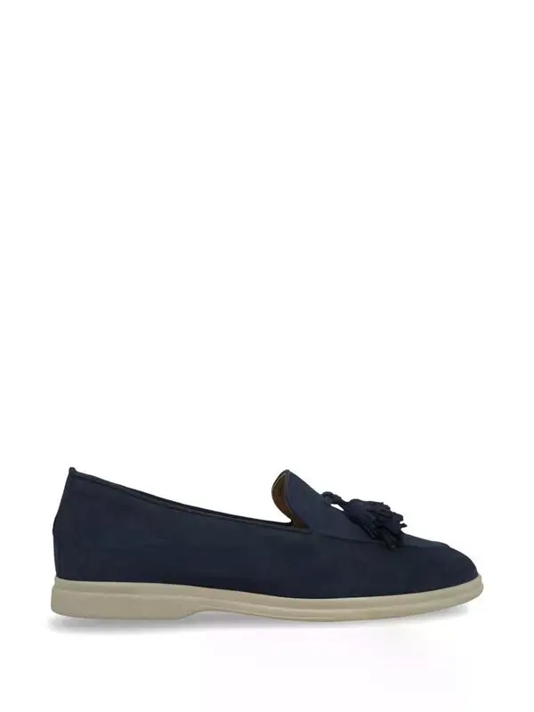 HENDERSON BARACCO Suede Loafers With Tassel Detail - Blue