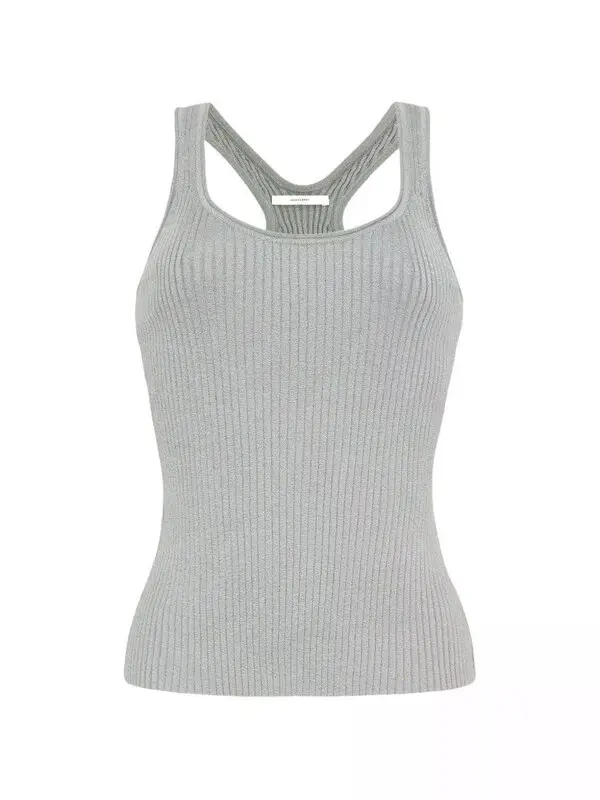 Adam Lippes Ribbed Knit Racerback Tank Top