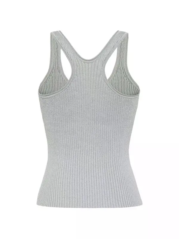 Adam Lippes Ribbed Knit Racerback Tank Top