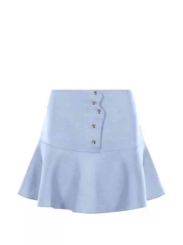 MIA PECULIAR Wave Linen Mini Skirt