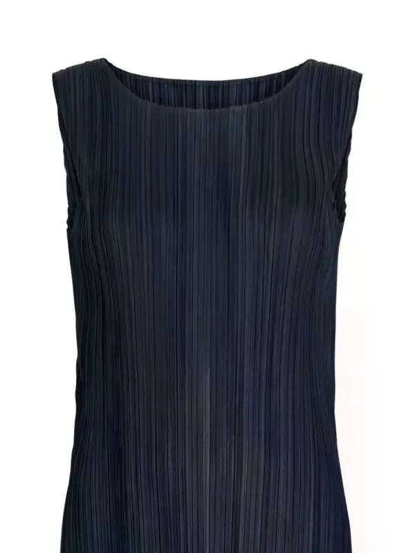 Issey Miyake Pleated Sleeveless Maxi Dress