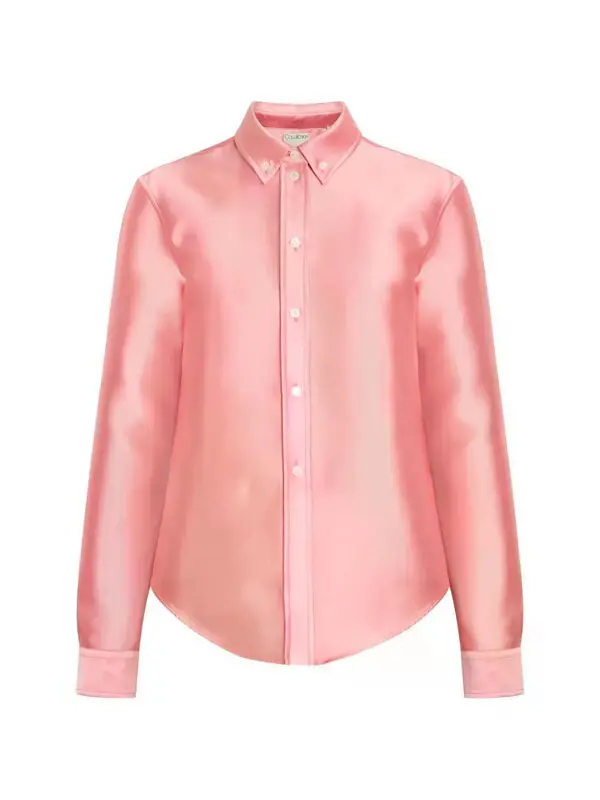 Calvin Klein Sophie Satin Button-down Shirt