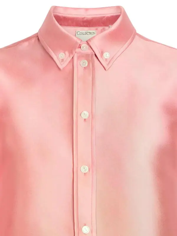 Calvin Klein Sophie Satin Button-down Shirt