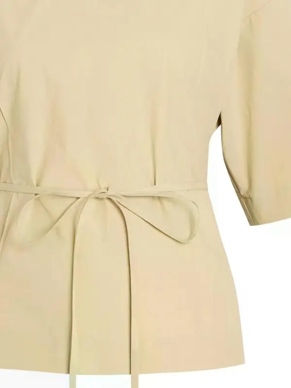 Calvin Klein Belted V-neck Blouse