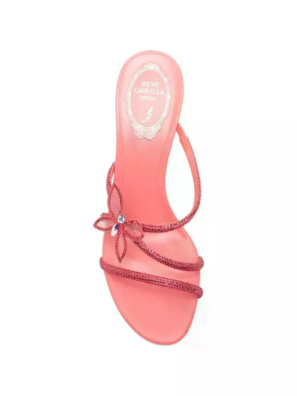 Rene Caovilla Butterflower Embellished Sandals