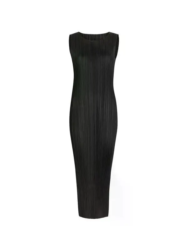Issey Miyake Sleeveless Midi Dress - Black