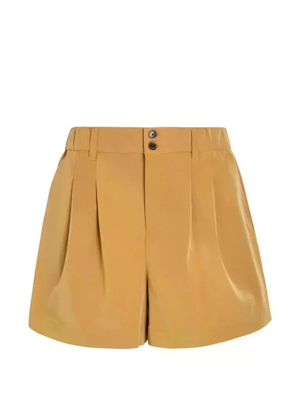 Varley Tansy Pleated Belt-loop Shorts