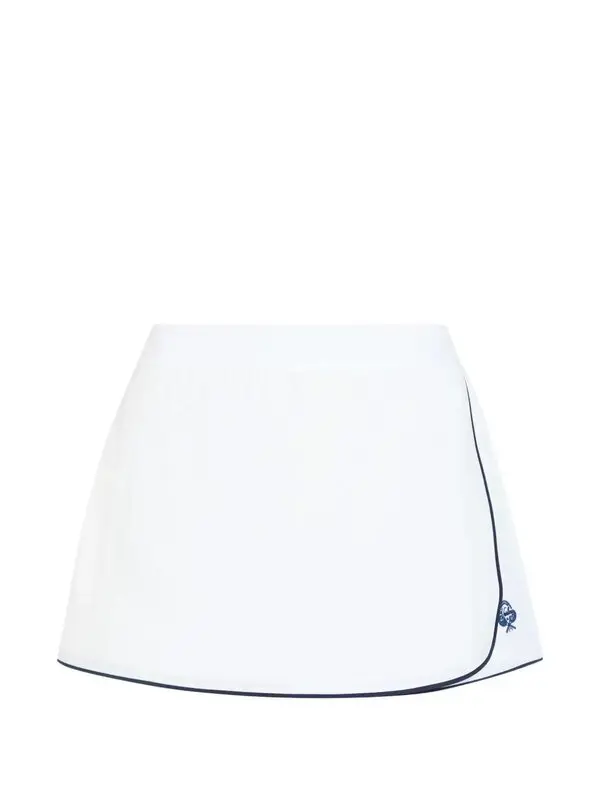 Varley Anaya Contrast-piping Wrap-style Skort