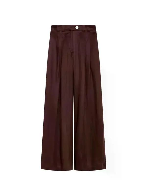 Marella Slub-texture Pleated Trousers