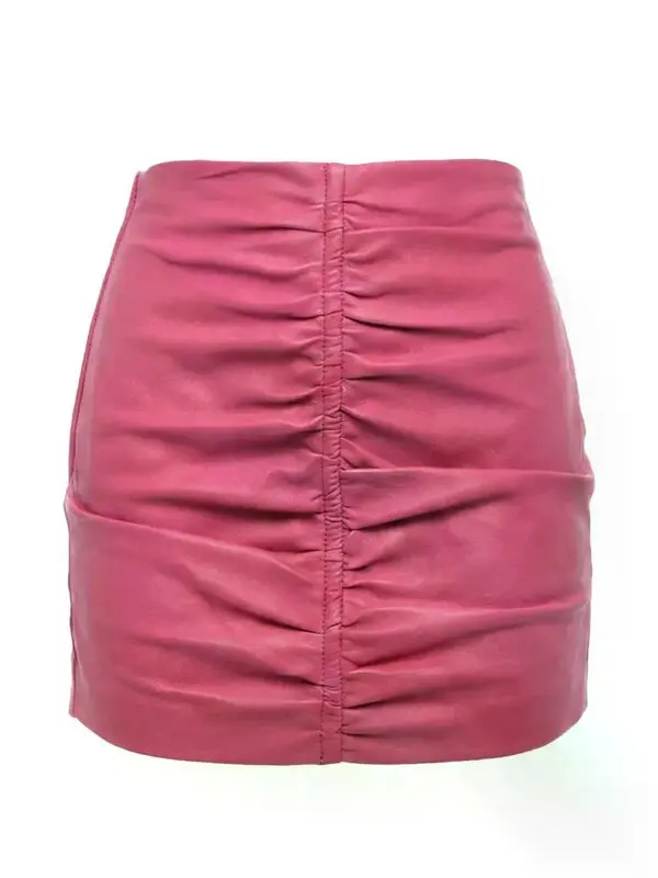 Dsquared2 Leather Draped Skirt - Pink