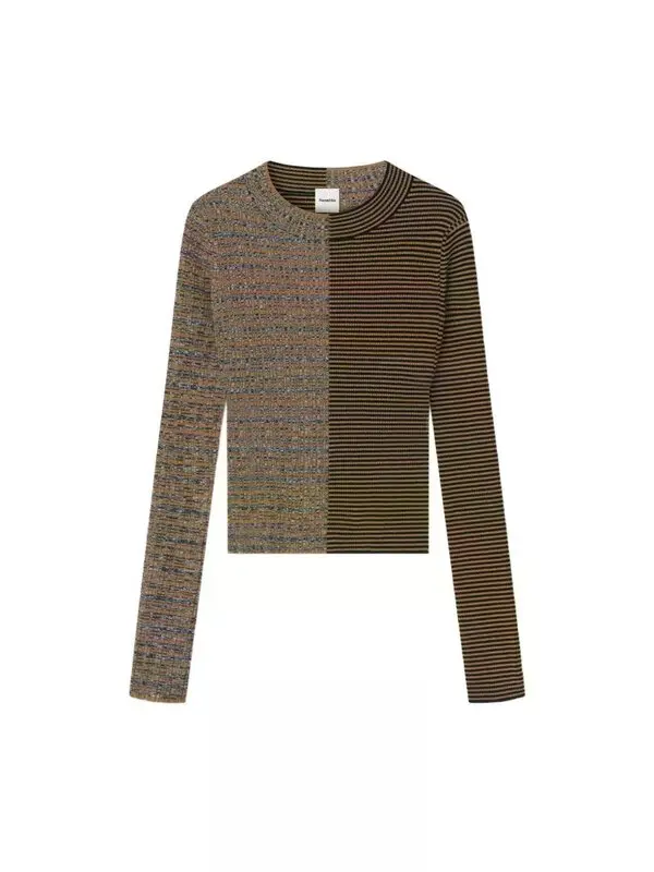 Nanushka Perrie Ribbed-knit Striped Sweater