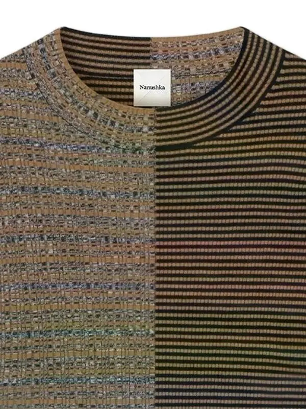 Nanushka Perrie Ribbed-knit Striped Sweater
