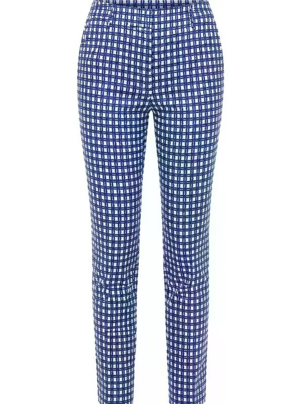 True Royal Checked Trousers