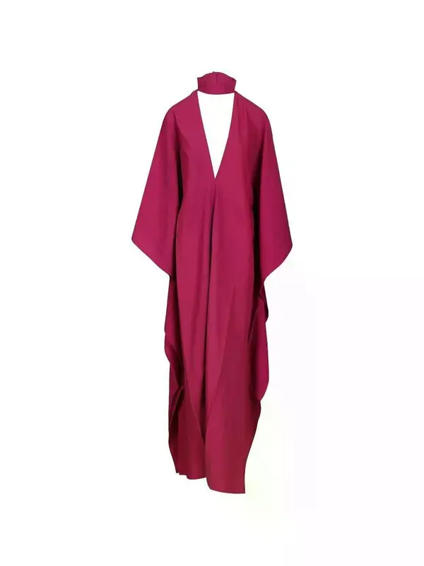 TALLER MARMO Draped Sleeve Maxi Dress - Pink
