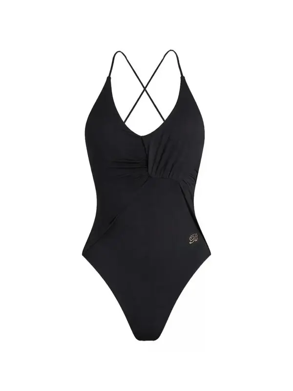 Blumarine Twist-detail Swimsuit - Black